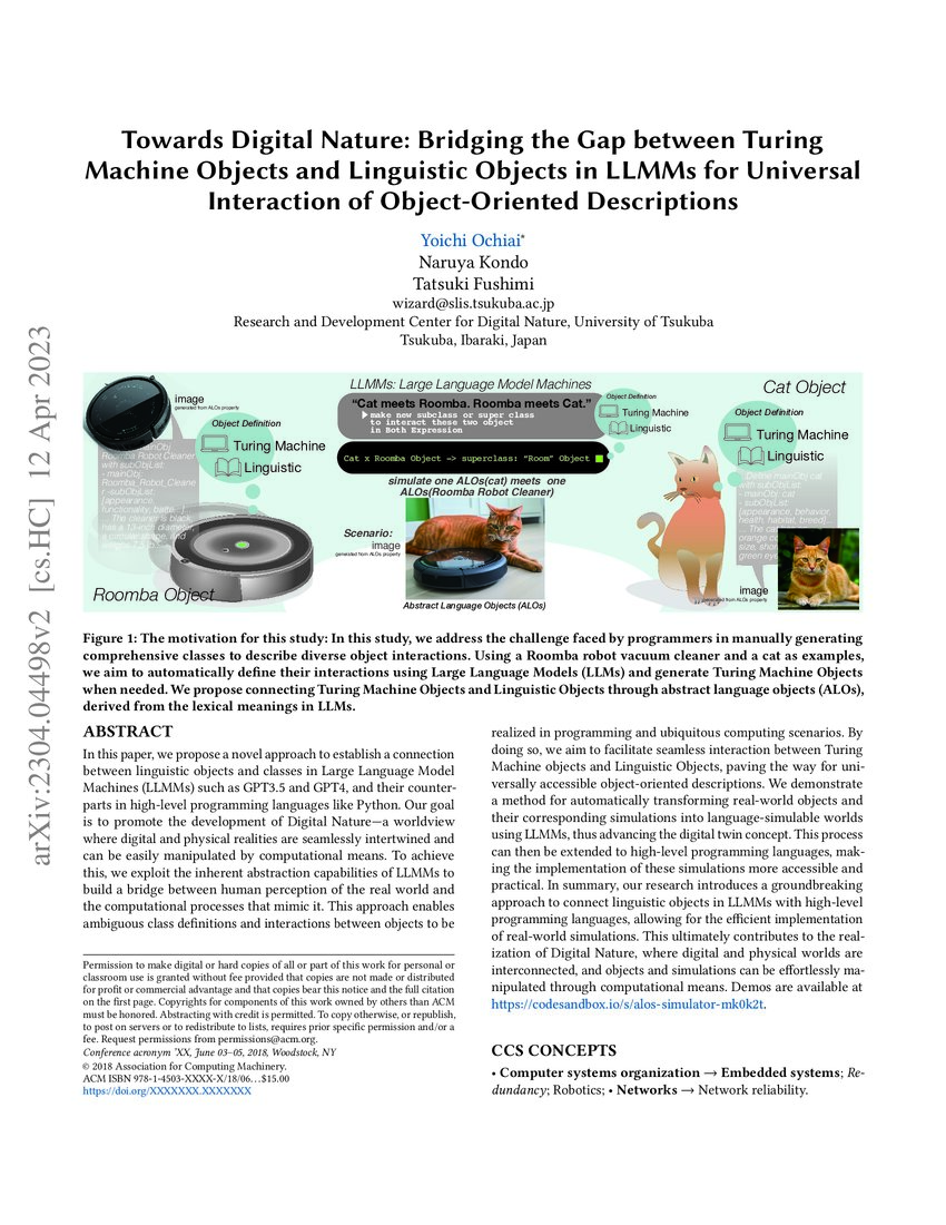 Towards Digital Nature Bridging The Gap Between Turing Machine Objects And Linguistic Objects
