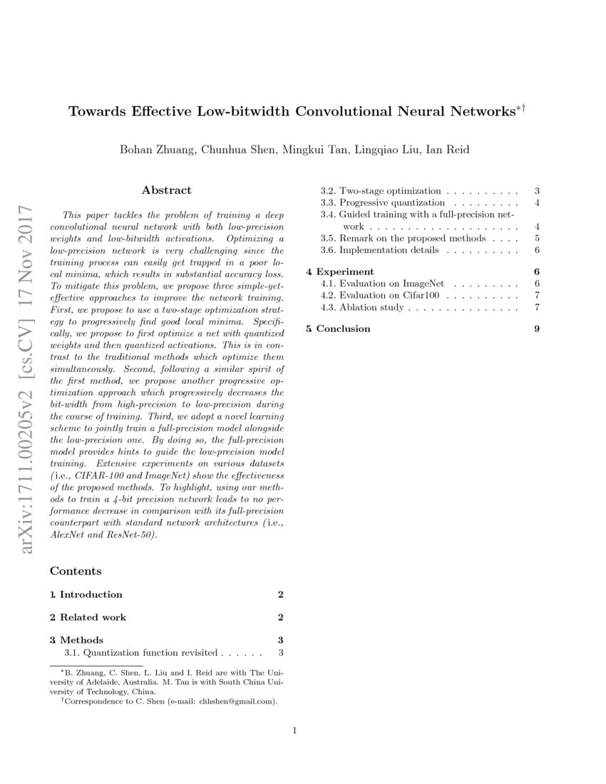 Towards Effective Low-bitwidth Convolutional Neural Networks | DeepAI Towards Effective Low-bitwidth Convolutional Neural Networks | DeepAI