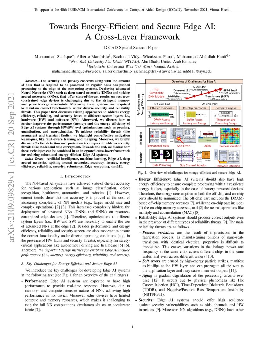 Towards Energy Efficient And Secure Edge Ai A Cross Layer Framework Deepai