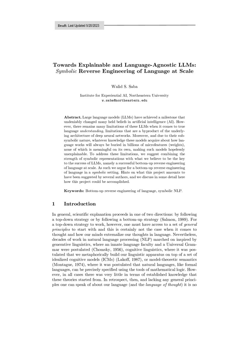Towards Explainable And Language Agnostic Llms Symbolic Reverse Engineering Of Language At 