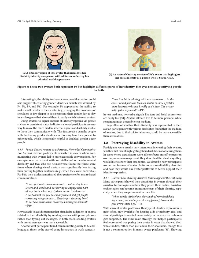 Towards Inclusive Avatars: Disability Representation in Avatar ...