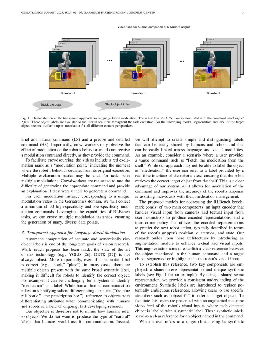 Towards Language-Based Modulation of Assistive Robots through Multimodal Models | DeepAI