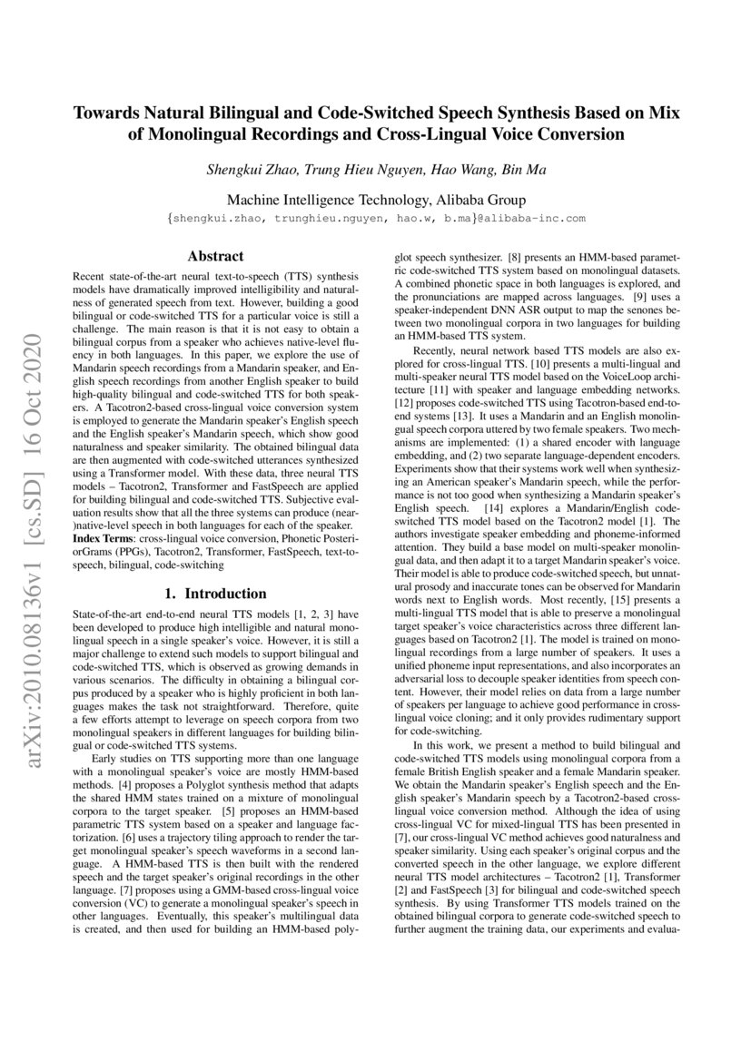 Towards Natural Bilingual And Code Switched Speech Synthesis Based On Mix Of Monolingual
