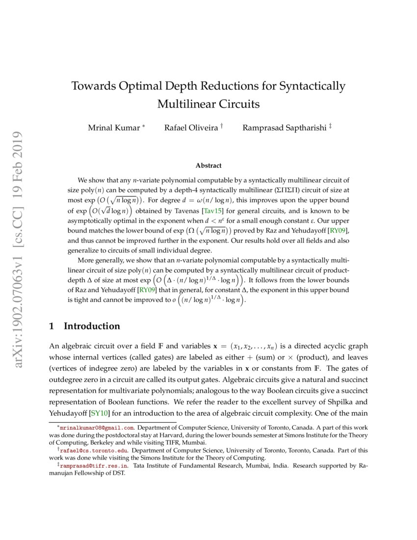 Towards Optimal Depth Reductions For Syntactically Multilinear Circuits
