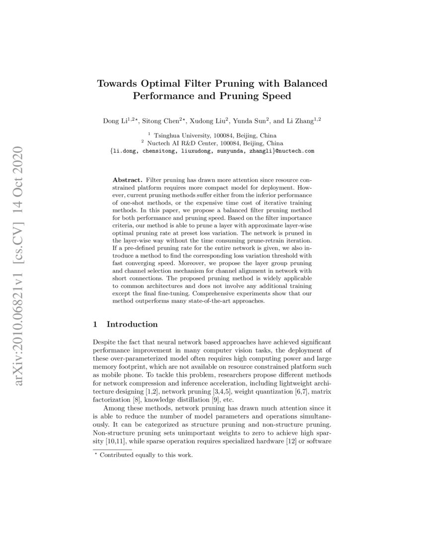 Towards Optimal Filter Pruning with Balanced Performance and Pruning ...