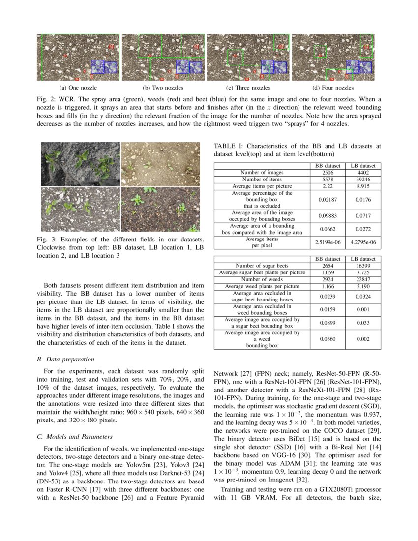 Towards practical object detection for weed spraying in precision ...