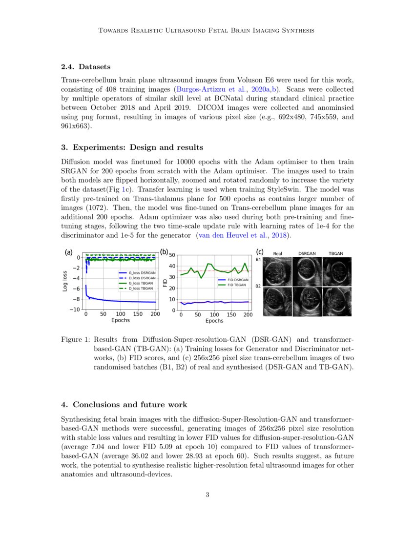 Towards Realistic Ultrasound Fetal Brain Imaging Synthesis | DeepAI