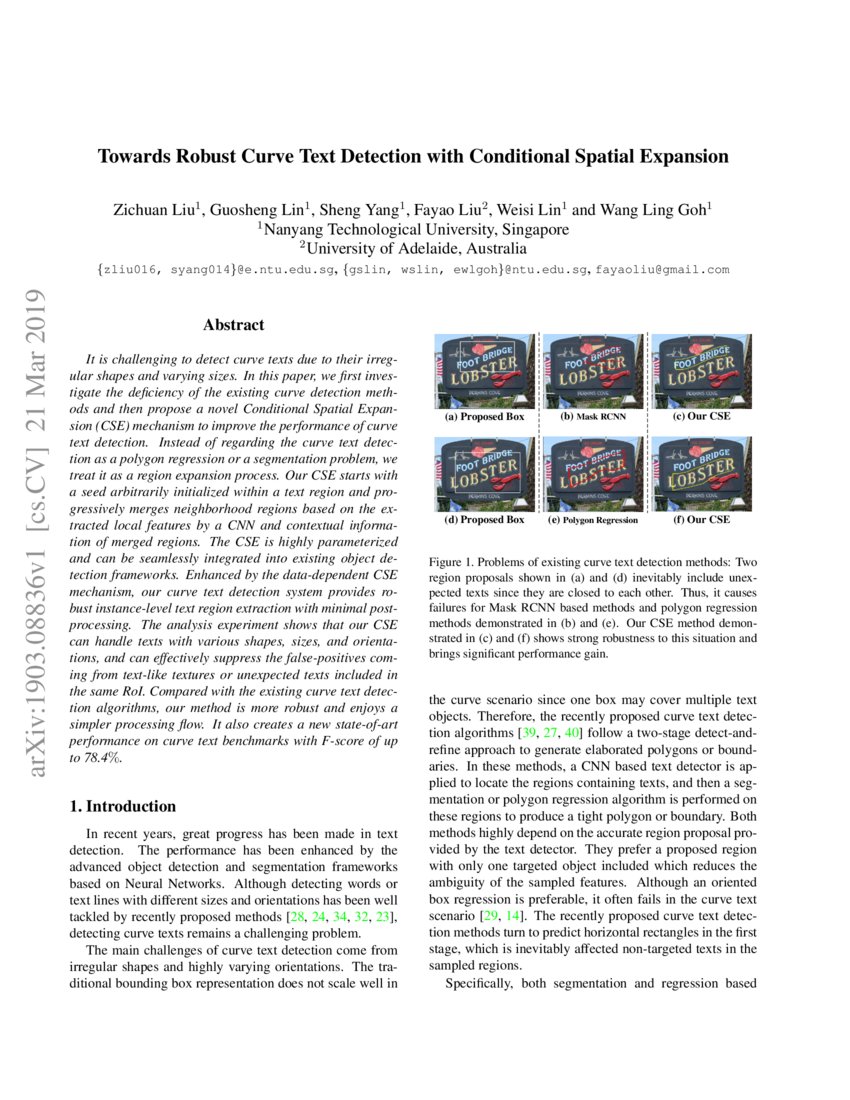 Towards Robust Curve Text Detection With Conditional Spatial Expansion