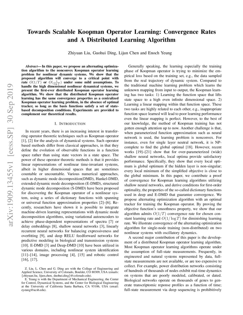 Towards Scalable Koopman Operator Learning Convergence Rates And A Distributed Learning