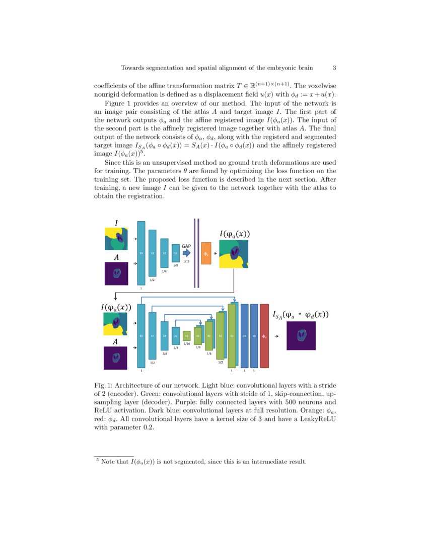 Towards Segmentation And Spatial Alignment Of The Human Embryonic Brain