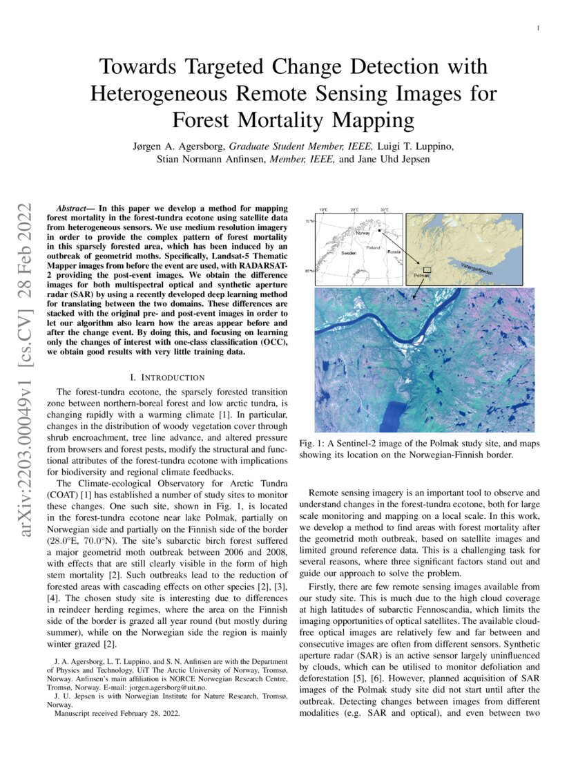Towards Targeted Change Detection with Heterogeneous Remote Sensing ...