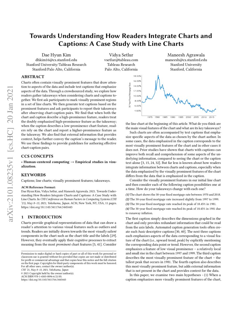 Towards Understanding How Readers Integrate Charts and Captions: A Case ...
