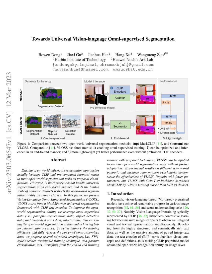 Towards Universal Vision-language Omni-supervised Segmentation | DeepAI