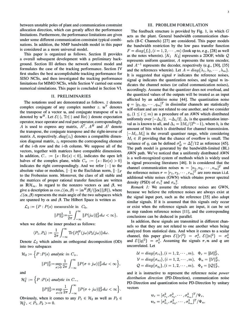 Tracking Performance Limitations Of Mimo Networked Control Systems With Multiple Communication