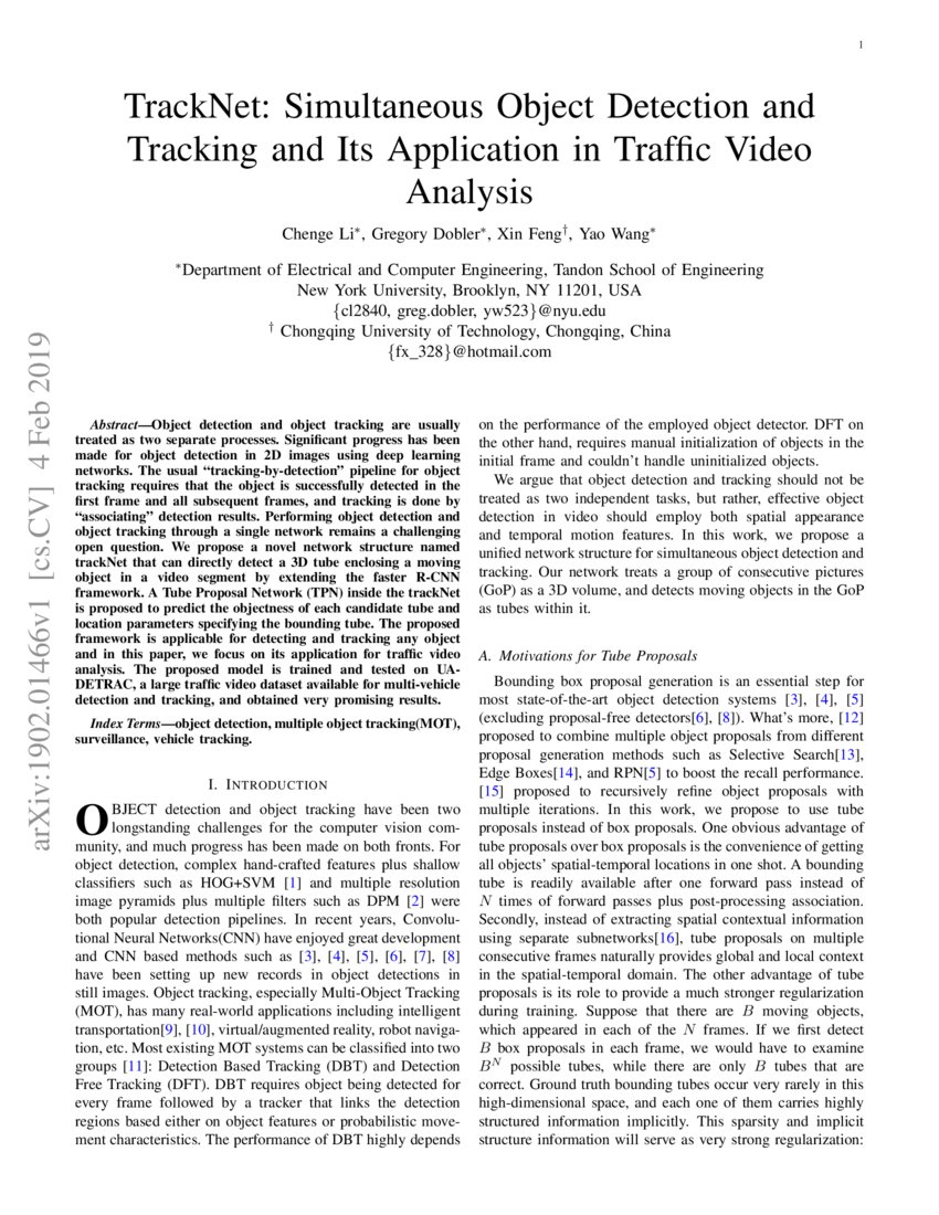 Tracknet Simultaneous Object Detection And Tracking And Its 6796