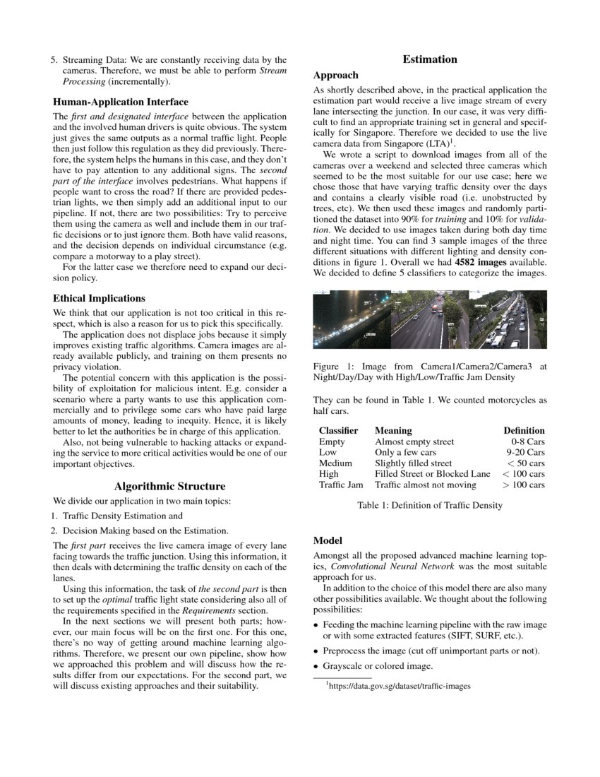 Traffic Density Estimation Using A Convolutional Neural Network Deepai
