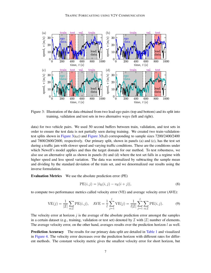 Traffic Forecasting using Vehicle-to-Vehicle Communication | DeepAI