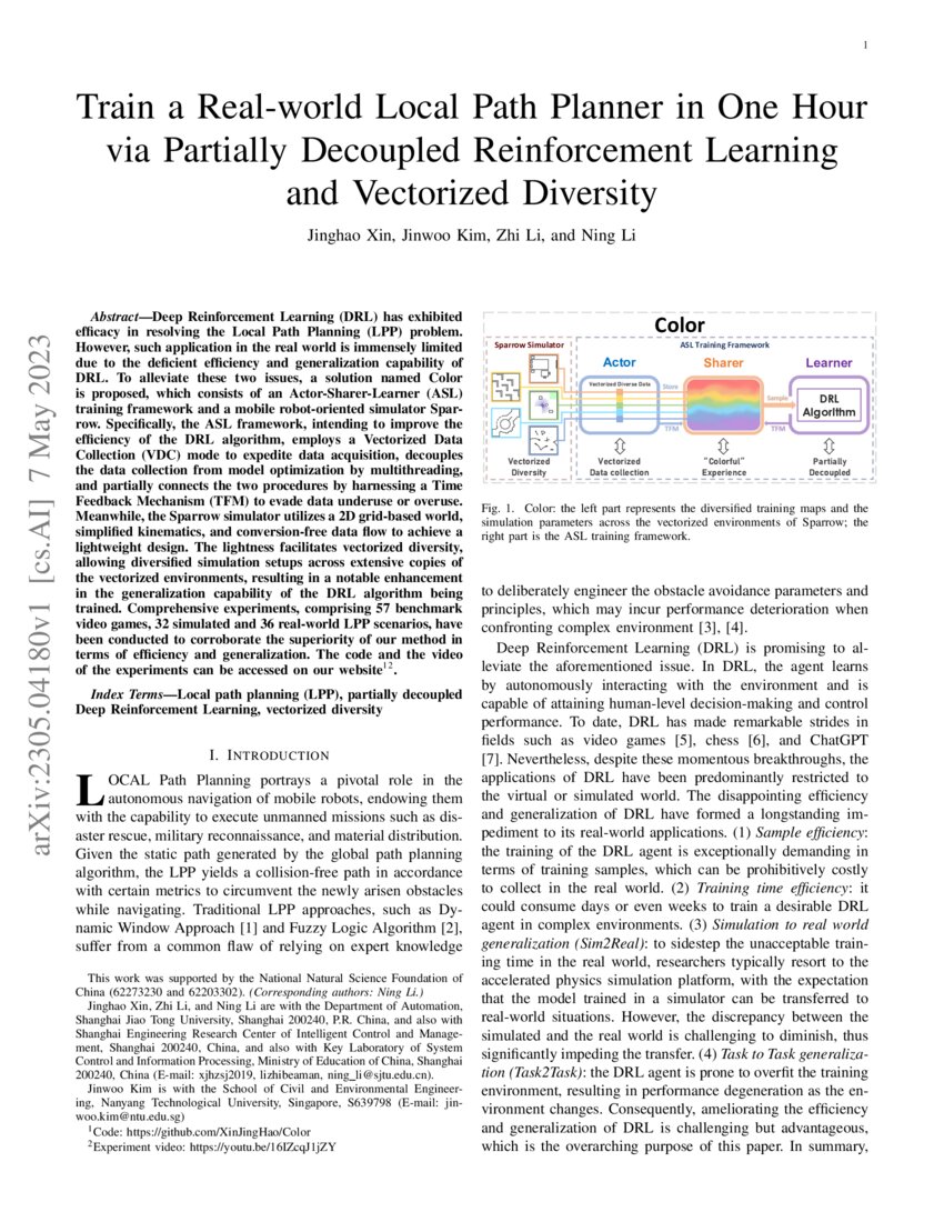 Train a Real-world Local Path Planner in One Hour via Partially ...