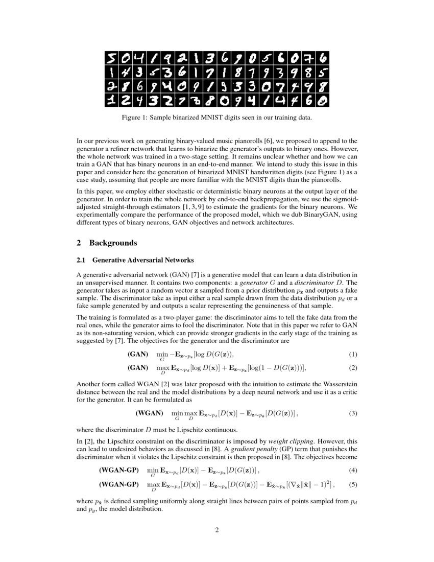 Training Generative Adversarial Networks with Binary Neurons by End-to-end Backpropagation | DeepAI