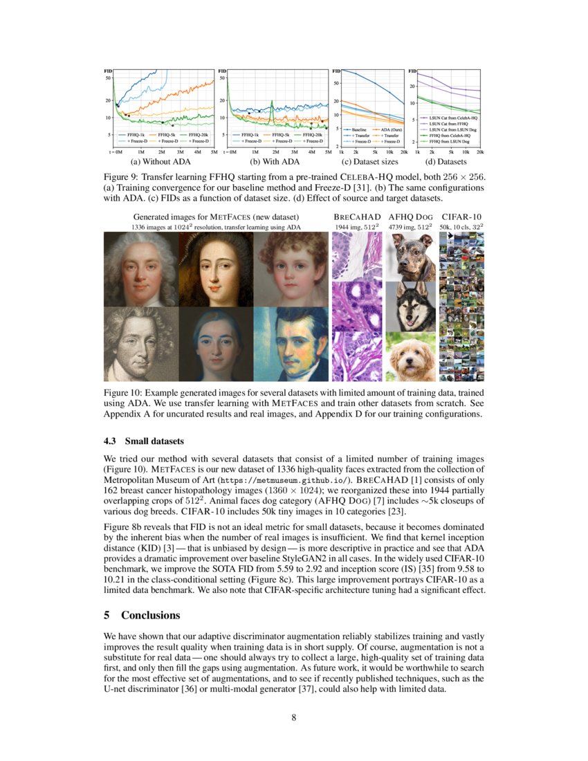 Training Generative Adversarial Networks with Limited Data | DeepAI