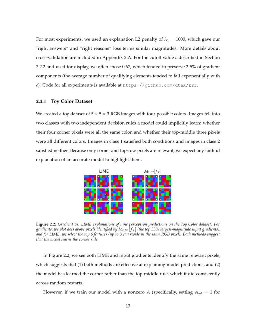 Training Machine Learning Models by Regularizing their Explanations | DeepAI