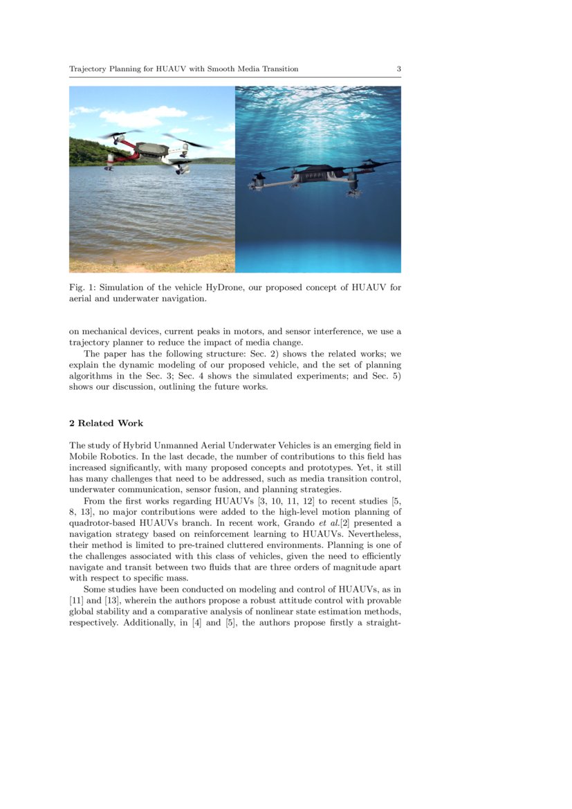 Trajectory Planning for Hybrid Unmanned Aerial Underwater Vehicles with ...