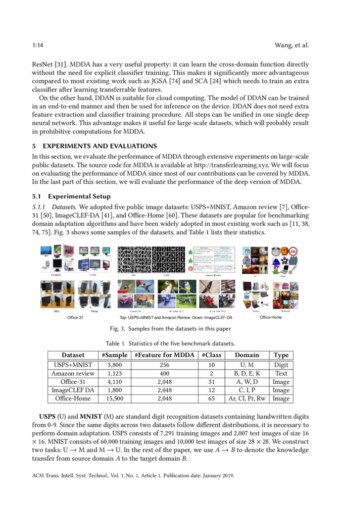 Transfer Learning with Dynamic Distribution Adaptation | DeepAI