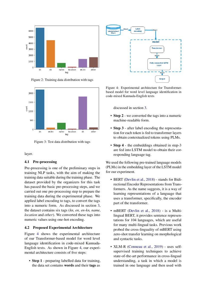 Transformer Based Model For Word Level Language Identification In Code