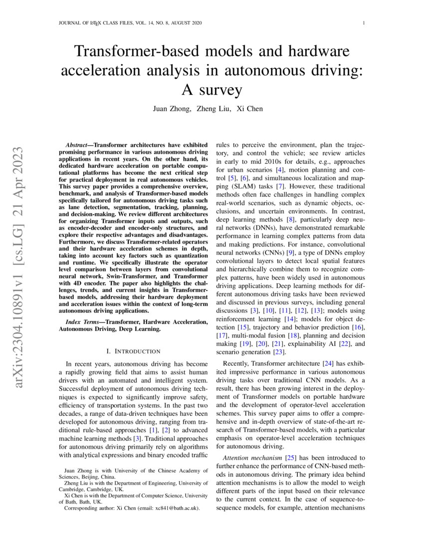 Transformer Based Models And Hardware Acceleration Analysis In