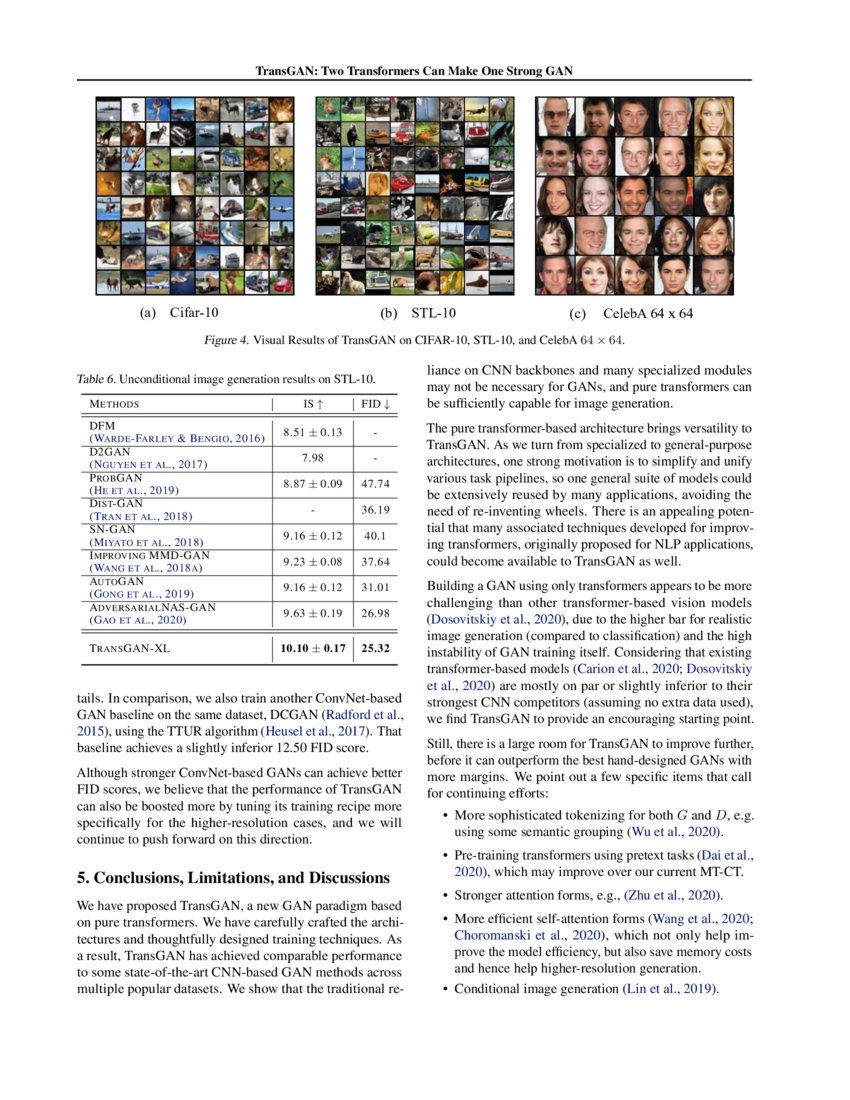 TransGAN: Two Transformers Can Make One Strong GAN | DeepAI