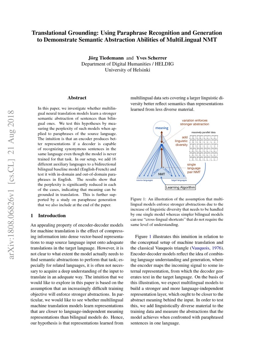 Translational Grounding Using Paraphrase Recognition And Generation To Demonstrate Semantic