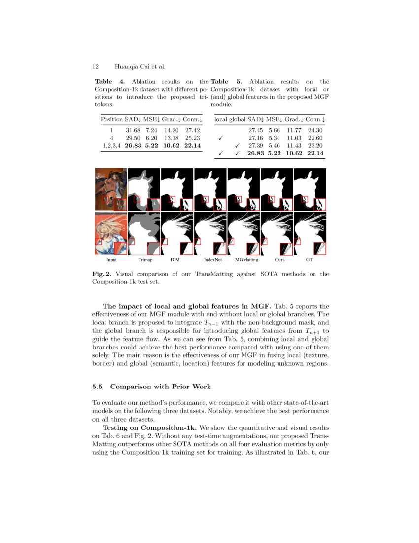 TransMatting: Enhancing Transparent Objects Matting with Transformers | DeepAI