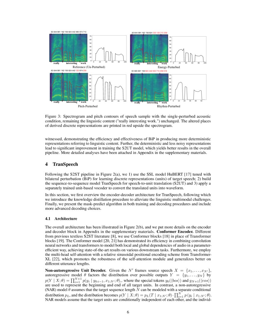 TranSpeech: Speech-to-Speech Translation With Bilateral Perturbation ...