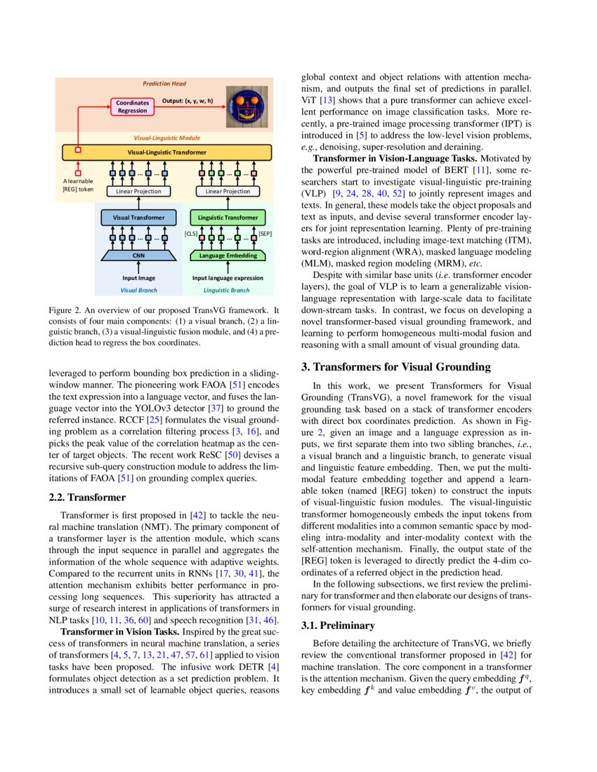 TransVG: End-to-End Visual Grounding with Transformers | DeepAI
