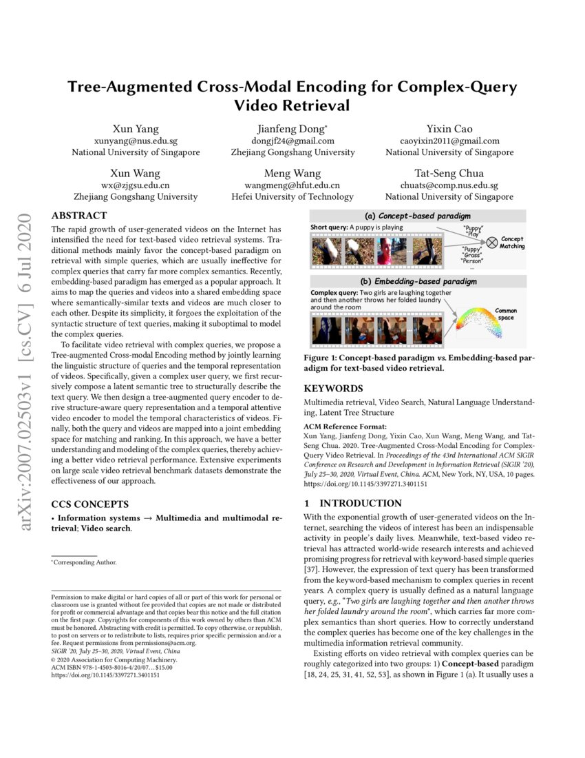 Tree-Augmented Cross-Modal Encoding for Complex-Query Video Retrieval ...