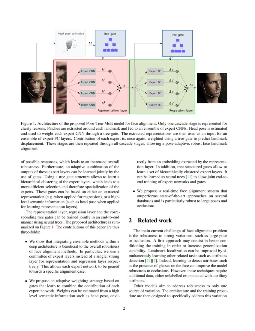 Tree-gated Deep Mixture-of-Experts For Pose-robust Face Alignment | DeepAI