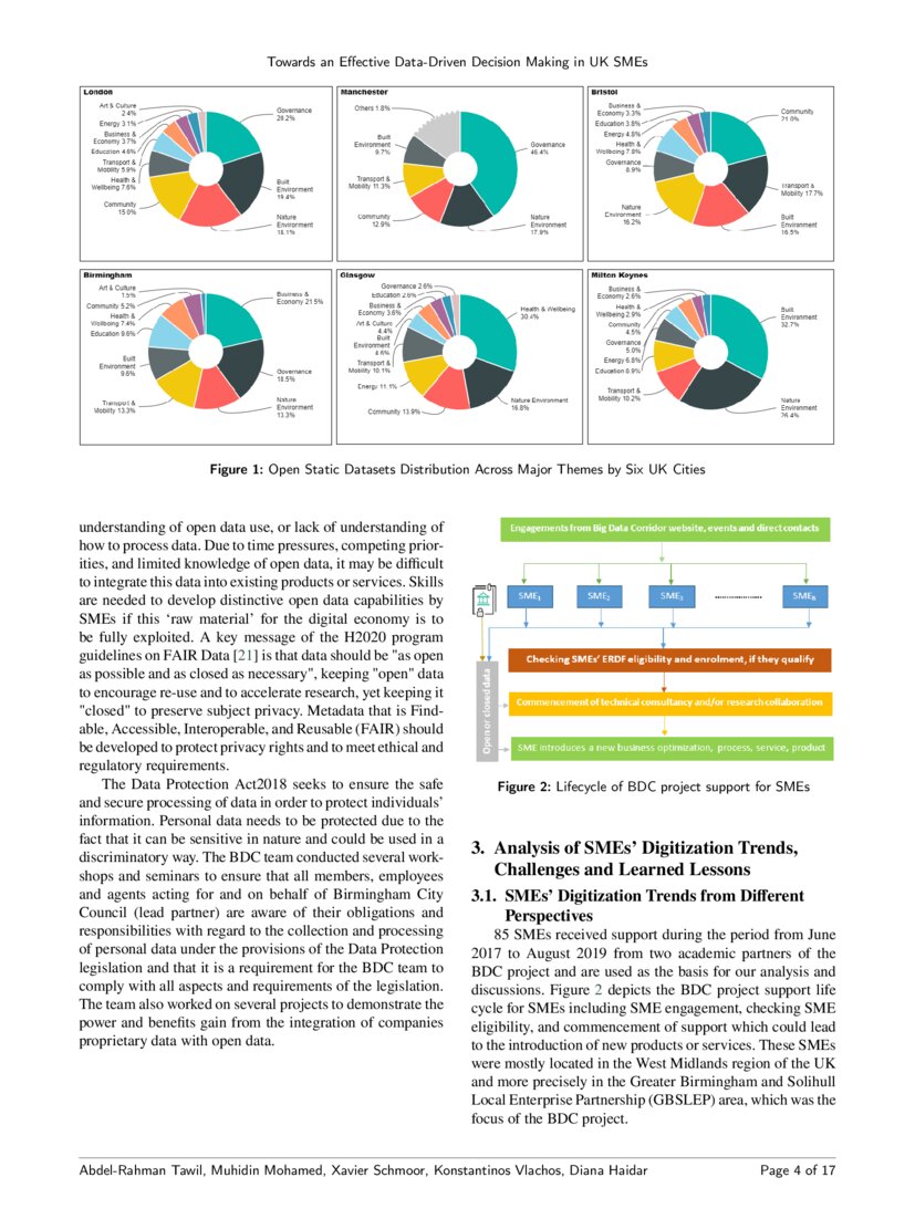 Trends and Challenges Towards an Effective Data-Driven Decision Making in UK SMEs: Case Studies ...