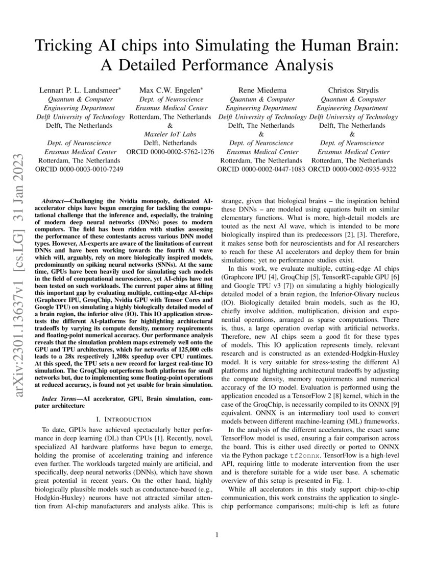 Tricking AI chips into Simulating the Human Brain: A Detailed ...