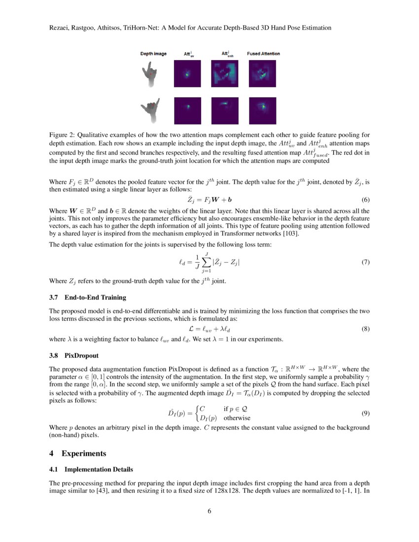 TriHorn-Net: A Model for Accurate Depth-Based 3D Hand Pose Estimation | DeepAI