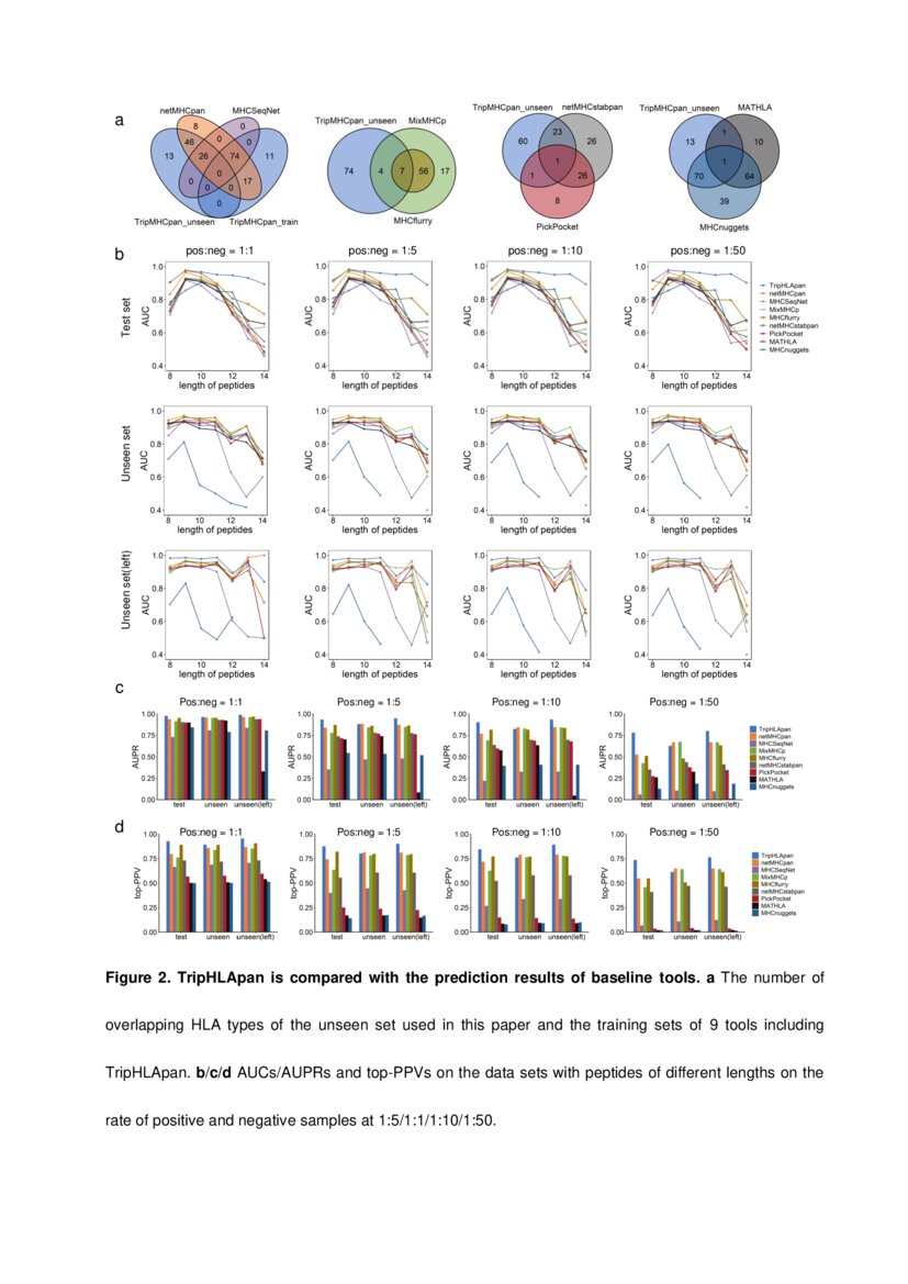 TripHLApan: predicting HLA molecules binding peptides based on triple coding matrix and transfer ...