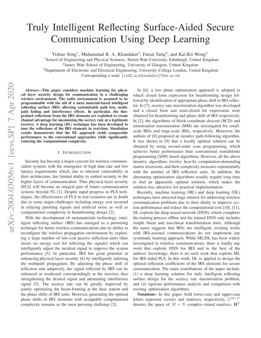 Truly Intelligent Reflecting Surface Aided Secure Communication Using