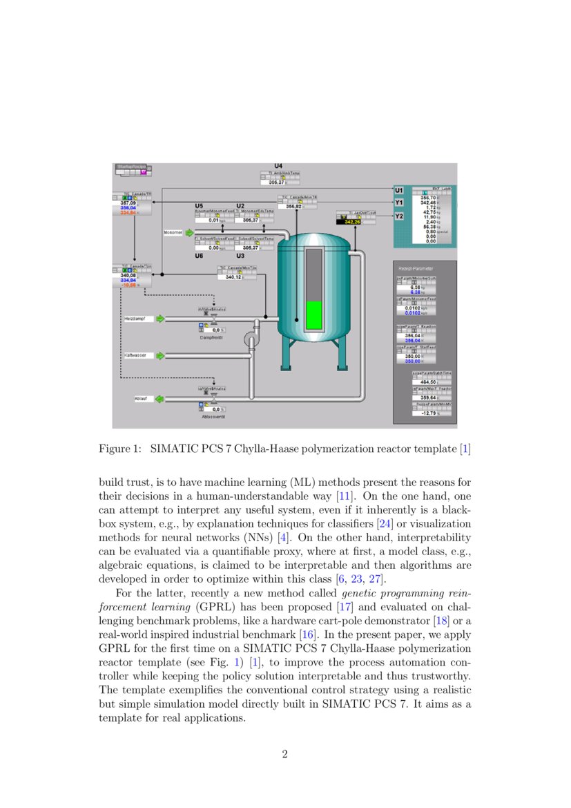 Trustworthy AI for Process Automation on a Chylla-Haase Polymerization ...
