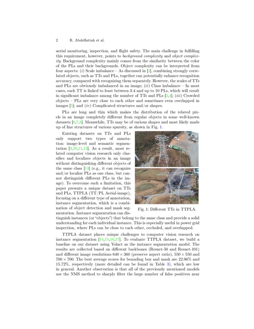 TTPLA: An Aerial-Image Dataset for Detection and Segmentation of Transmission Towers and Power ...