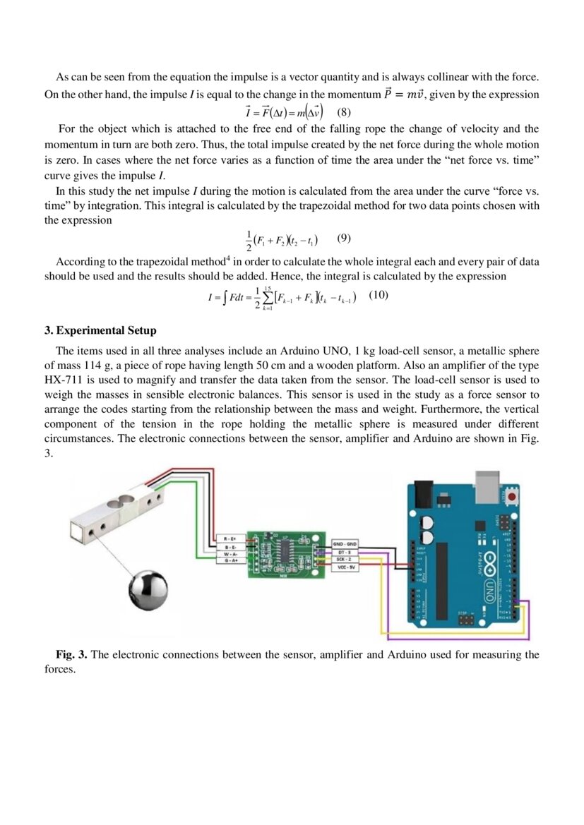 Two Different Experiments with the Rope-Attached Sphere by Using Arduino | DeepAI