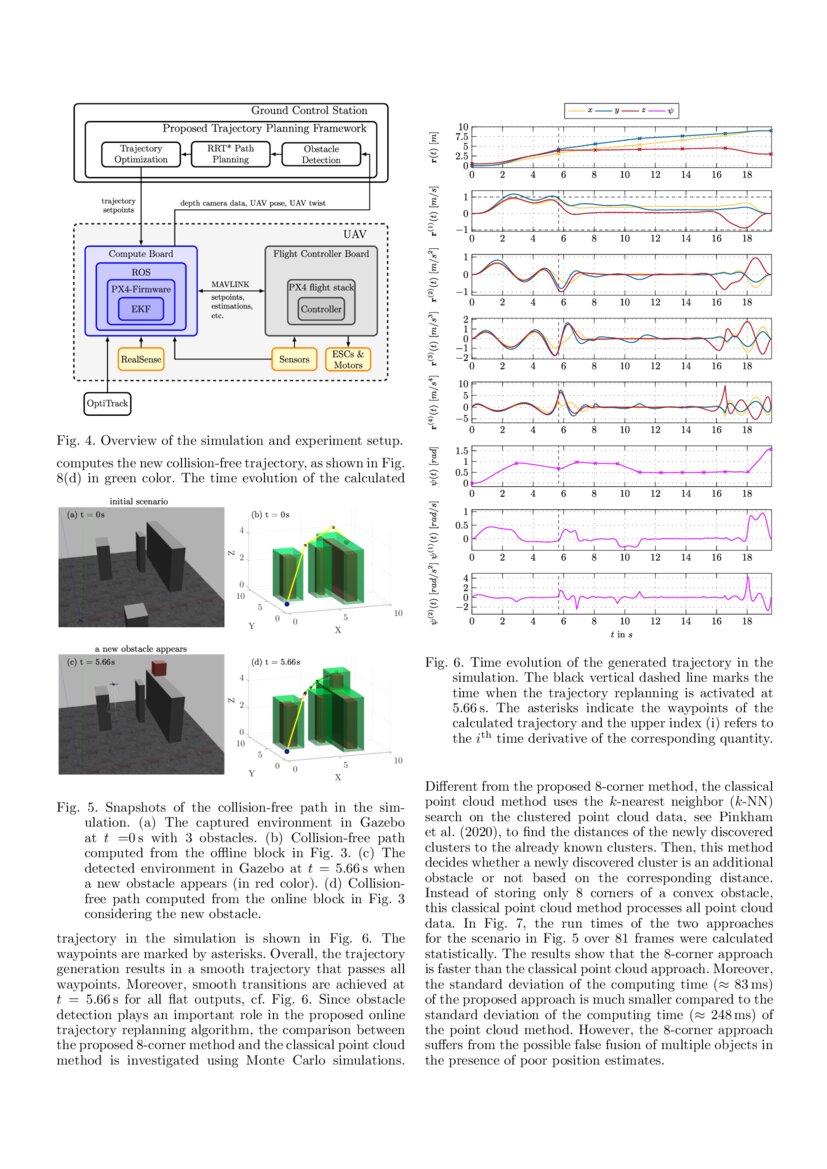 Two-Step Online Trajectory Planning of a Quadcopter in Indoor ...