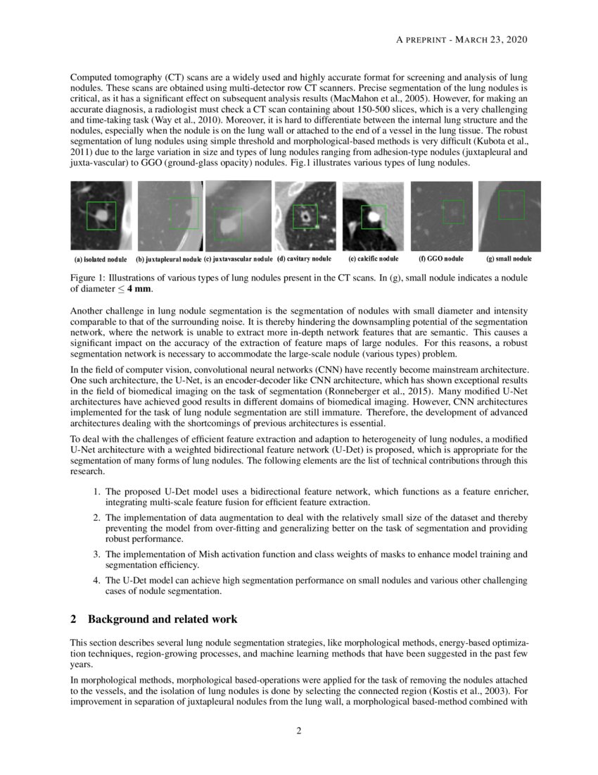U Det A Modified U Net Architecture With Bidirectional Feature Network 8385