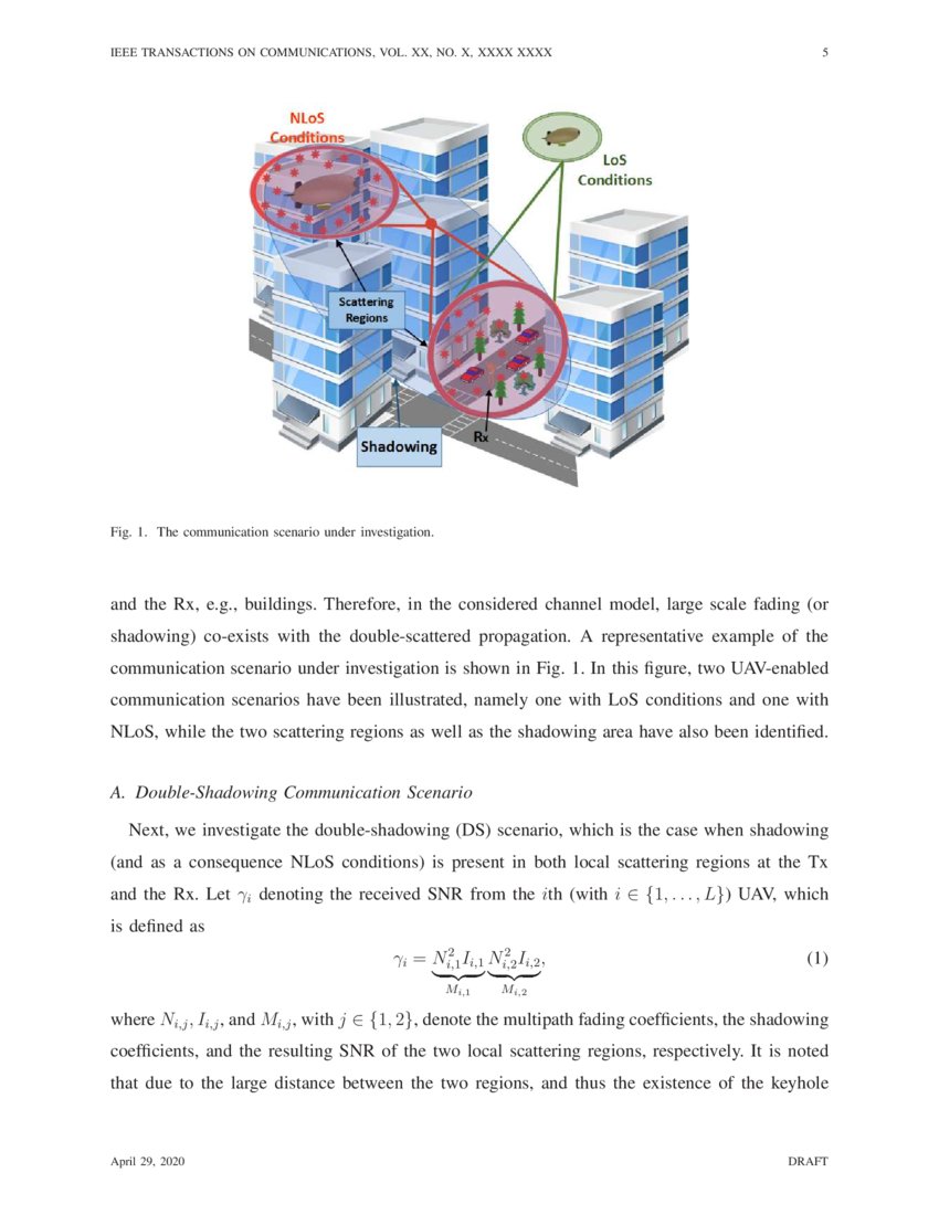 UAV-to-Ground Communications: Channel Modeling and UAV Selection | DeepAI