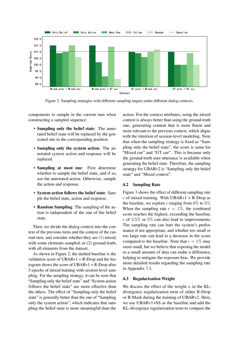 UBARv2: Towards Mitigating Exposure Bias in Task-Oriented Dialogs | DeepAI