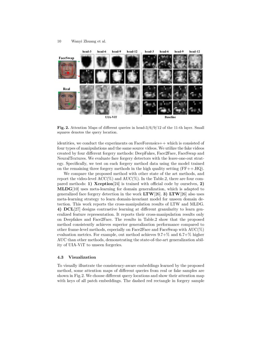 UIA-ViT: Unsupervised Inconsistency-Aware Method based on Vision Transformer for Face Forgery ...