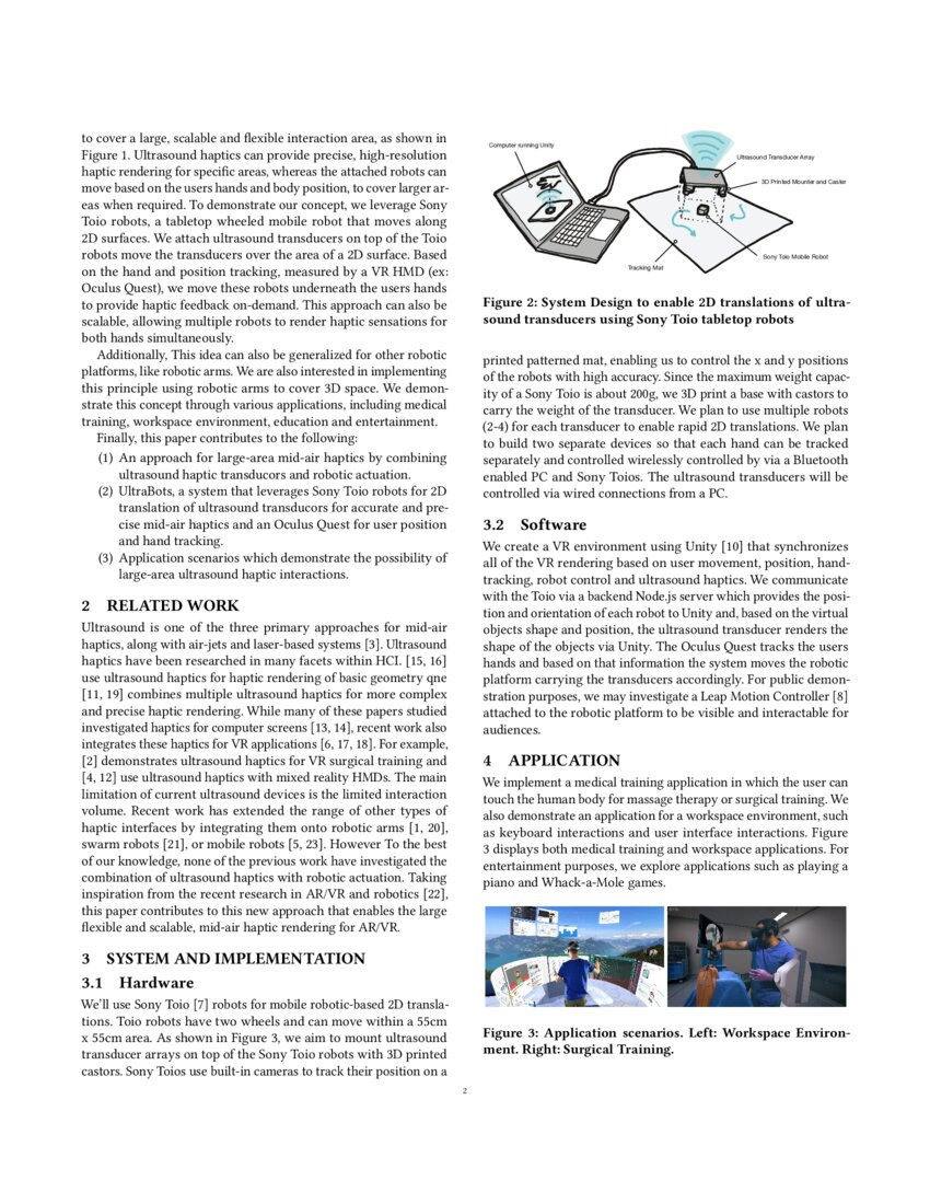 UltraBots: Large-Area Mid-Air Haptics for VR with Robotically Actuated ...